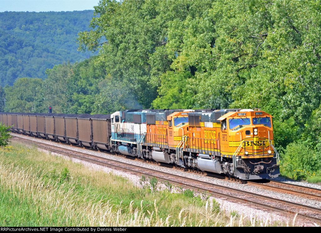 BNSF 9872, CP's River Sub.